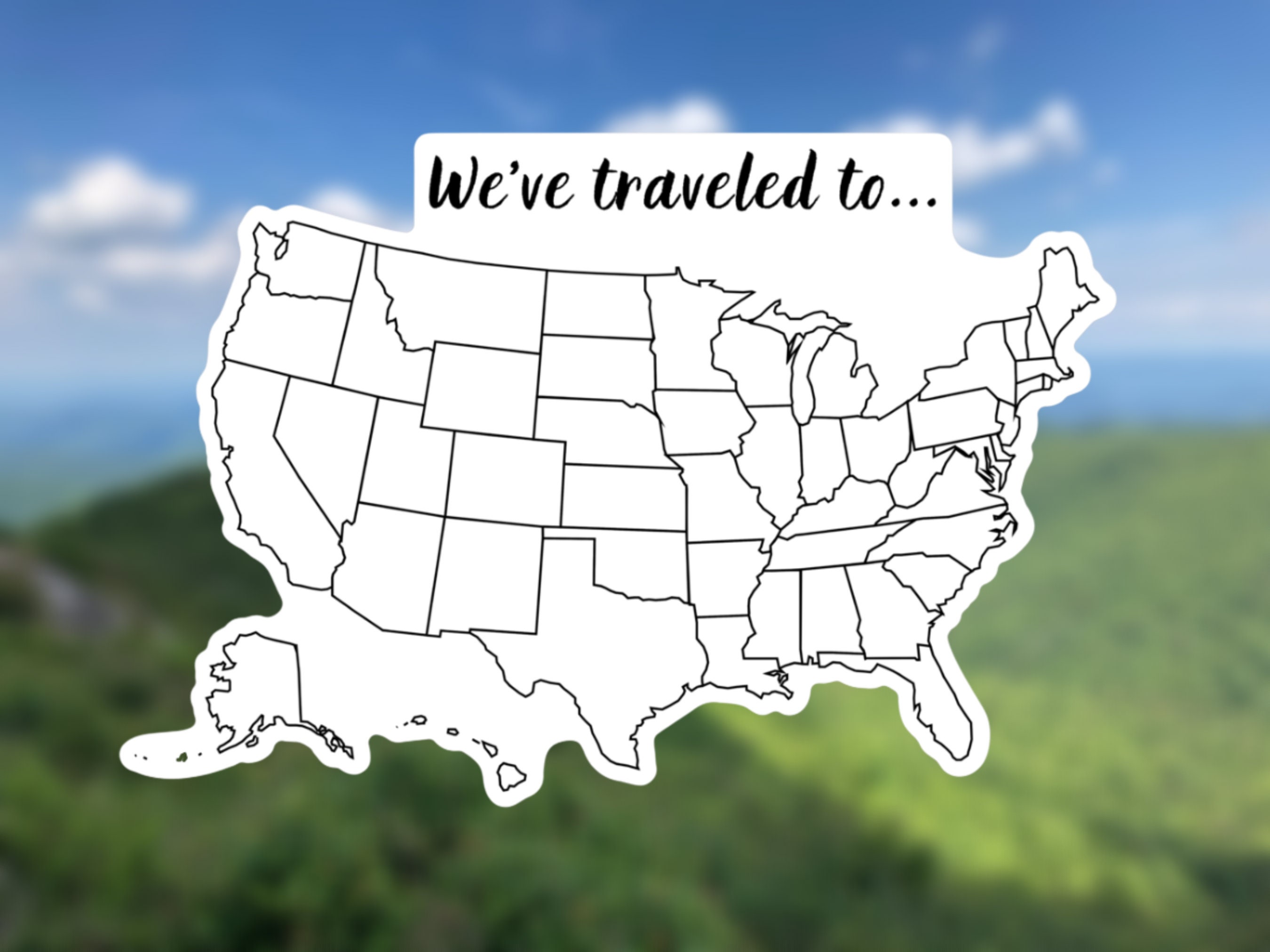 RV Magnet Map, US Magnet Map, USA State Map, States Magnet Map, Map for ...