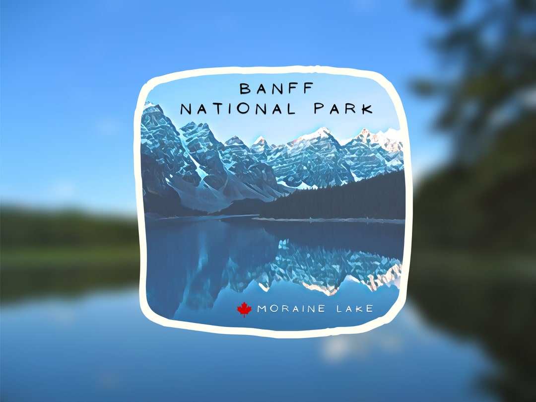 Banff National Park Sticker, Moraine Lake, Canada Sticker - Etsy