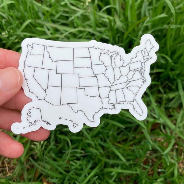 50 States Travel Sticker - Etsy