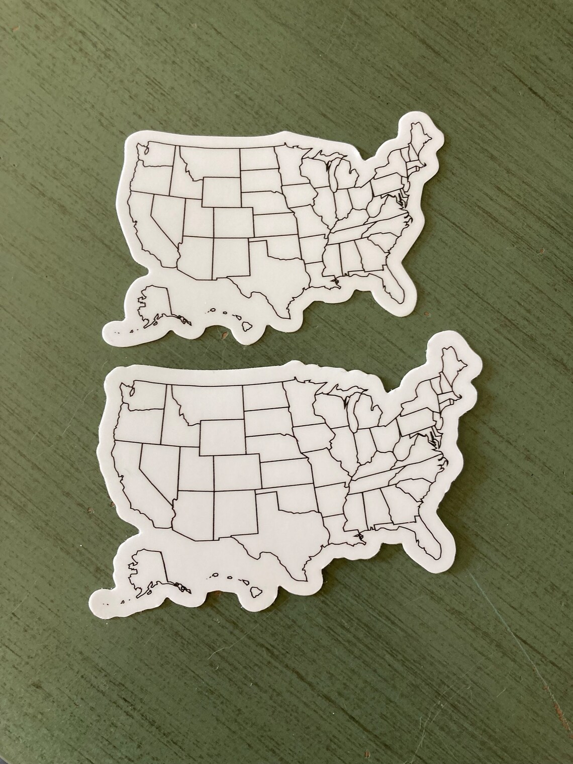 State Stickers, Travel Stickers, US Map Sticker, Where I've Been ...