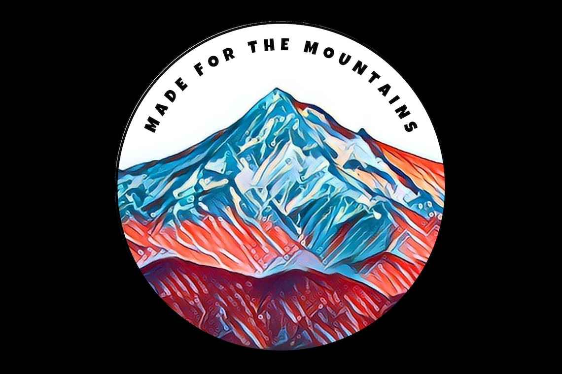 Mountain Sticker, Made for the Mountains Sticker, Travel Sticker ...