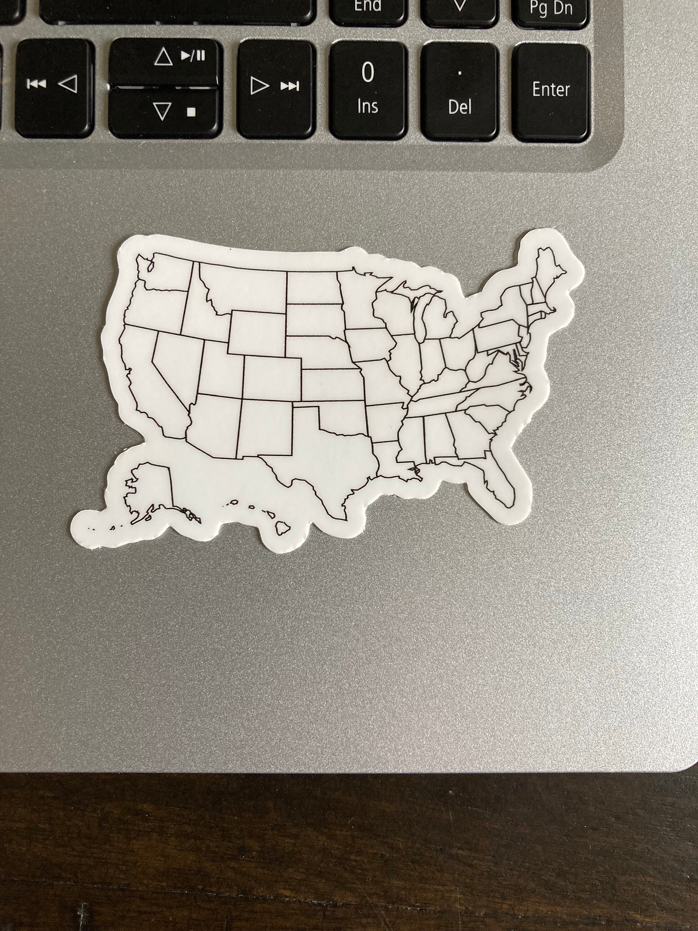 US Map Sticker, States Sticker, Road Trip Sticker, Where I've Traveled ...