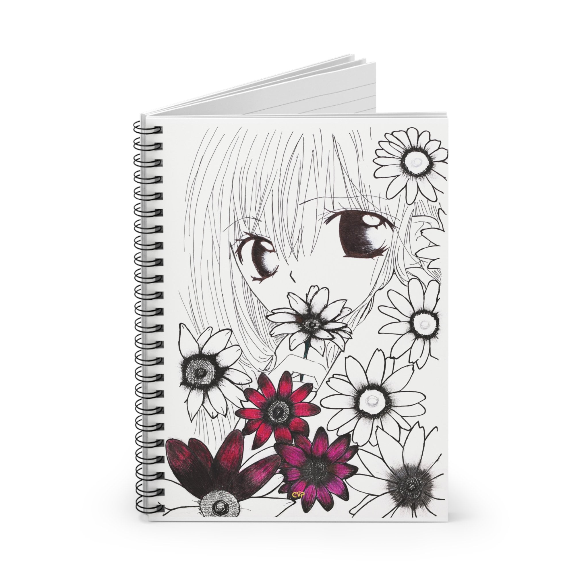 Manga Art Notebook, Anime Girl Journal, Japanese Comic Art Notebook ...