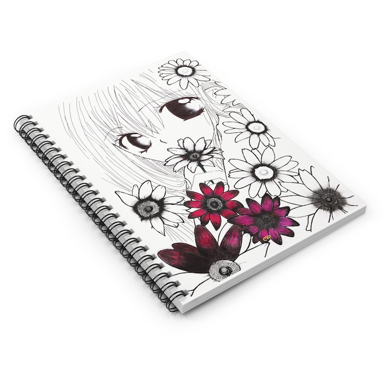 Manga Art Notebook, Anime Girl Journal, Japanese Comic Art Notebook ...
