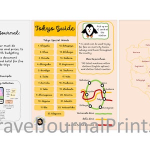 Tokyo Japan Guide & Travel Journal - Etsy