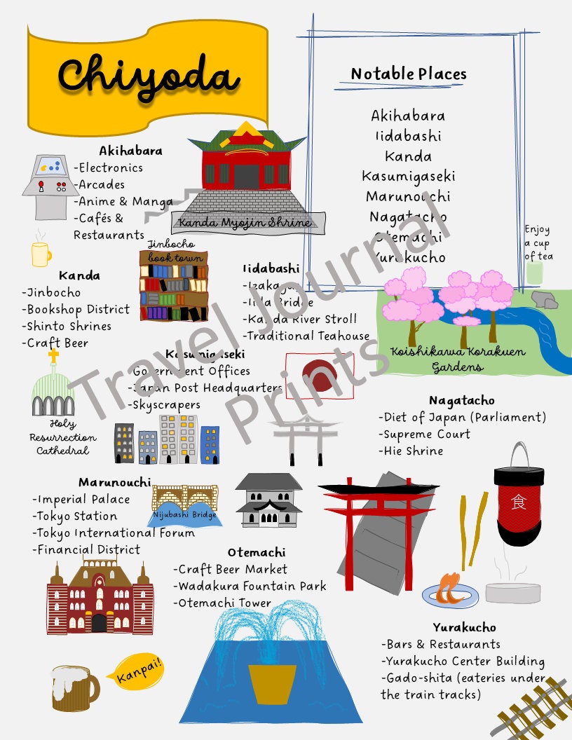 Tokyo Japan Guide & Travel Journal - Etsy