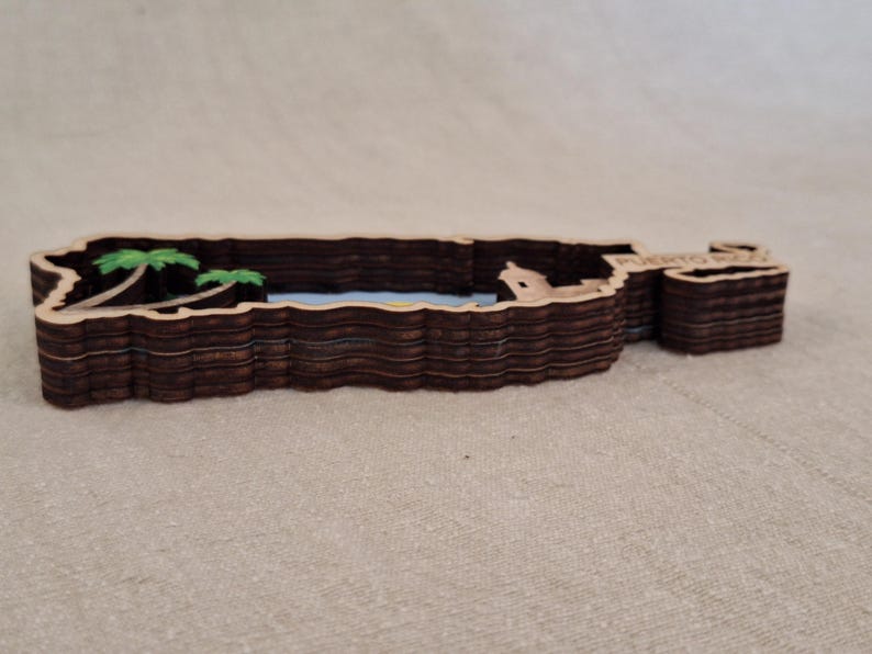 3D Puerto Rico Layered SVG - Etsy