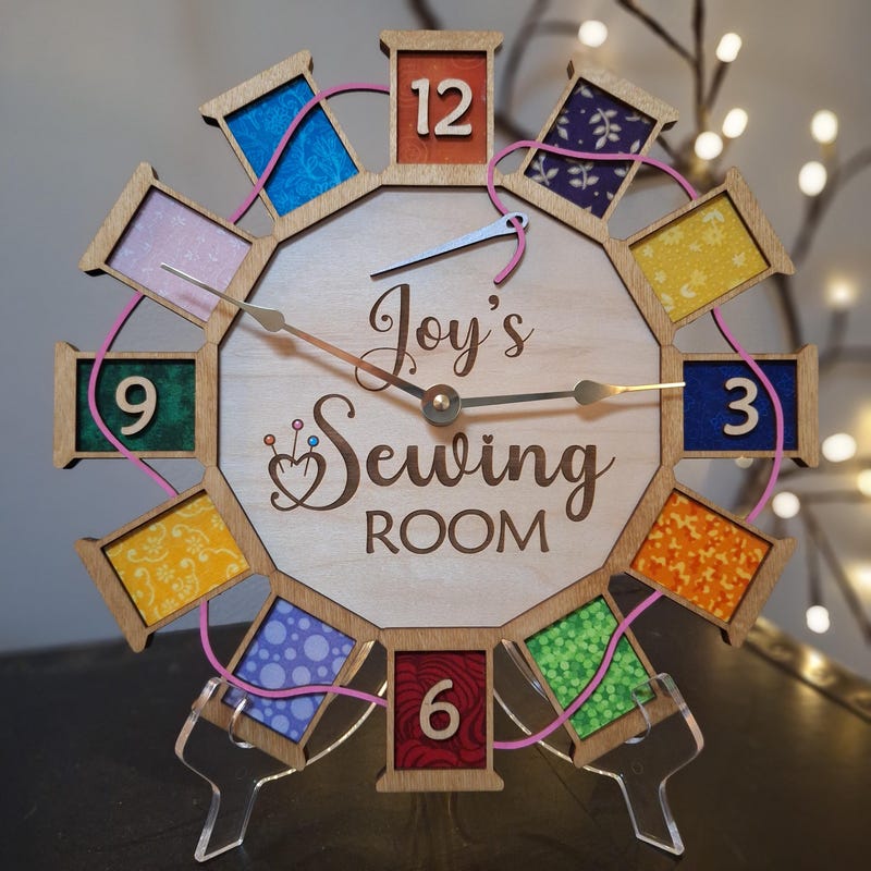 Sewing Room Clock - Etsy