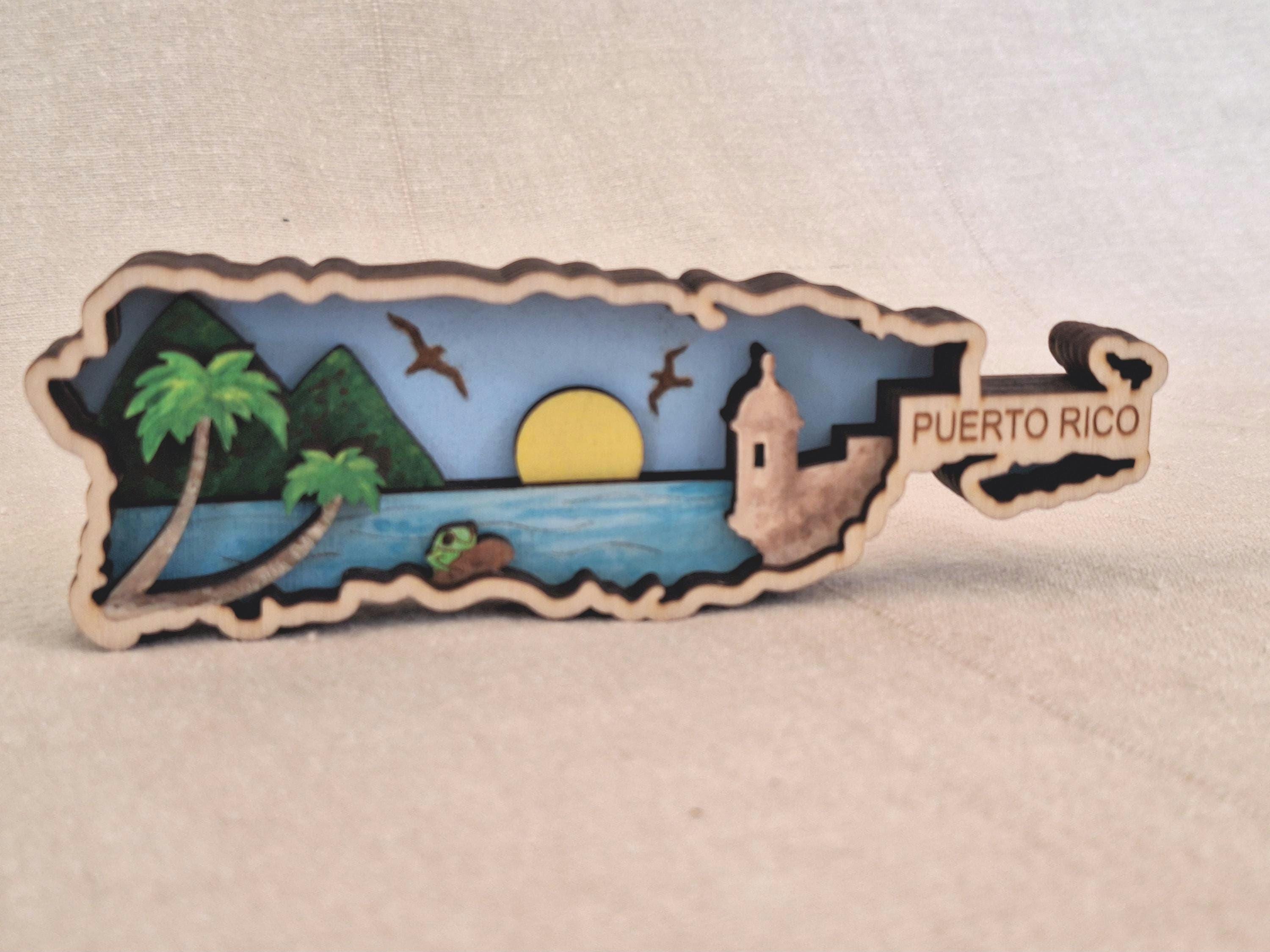 3D Puerto Rico Layered SVG - Etsy