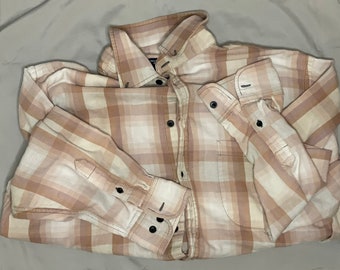 Distressed Flannel Shirt Bleached Flannel Womens Flannel - Etsy