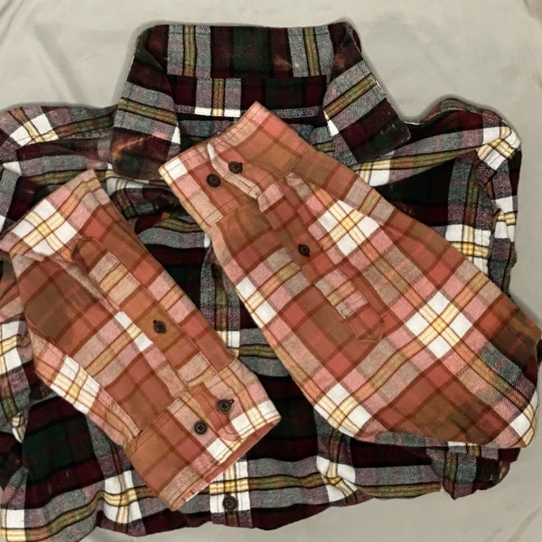 Bleached Flannel - Etsy