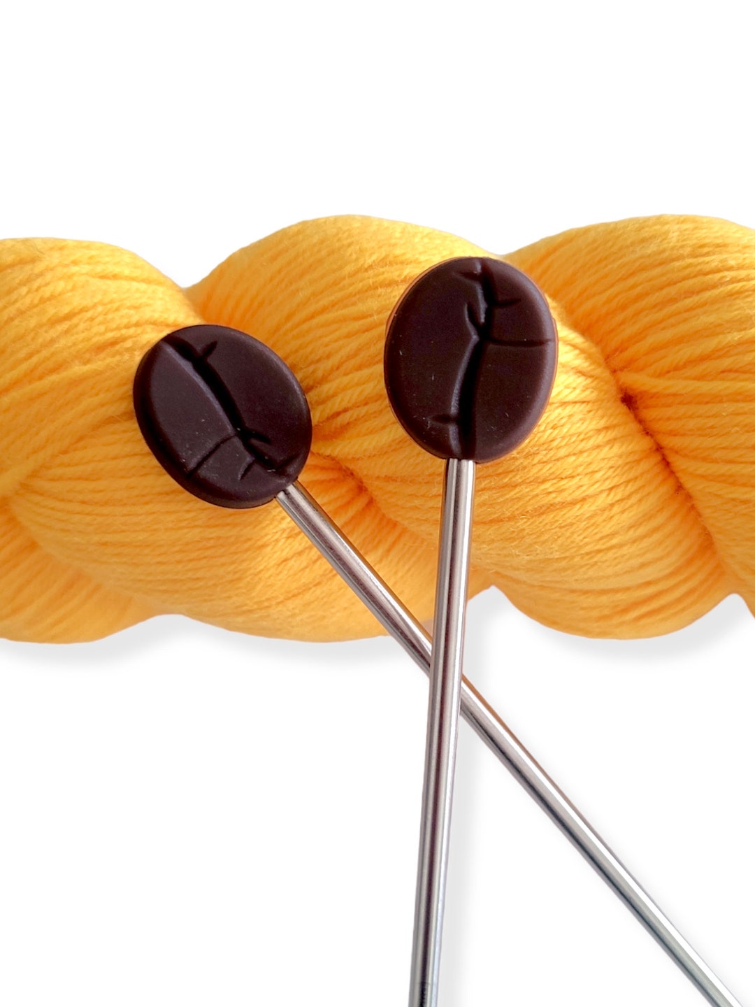 Coffee Bean Knitting Needle Point Protectors Needle Holder(set of 2) - Etsy