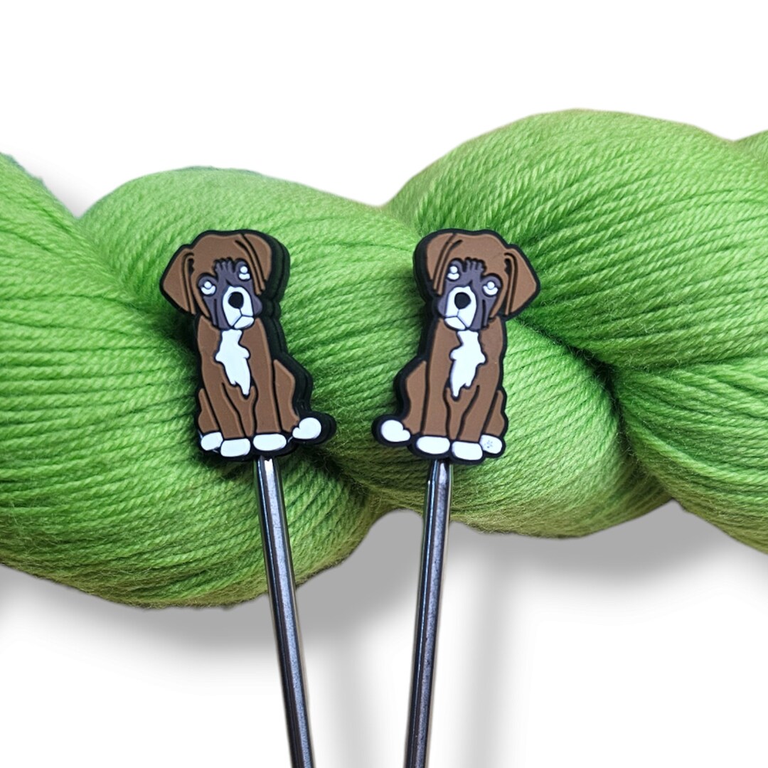 Boxer Dog Knitting Needle Point Protectors Needle Holder(set of 2) - Etsy
