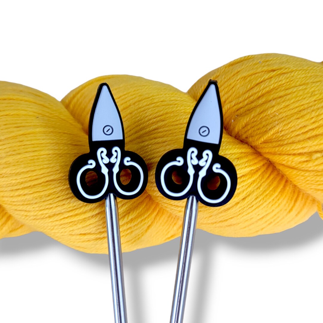 Scissors Knitting Needle Point Protectors Needle Holder(set of 2) - Etsy