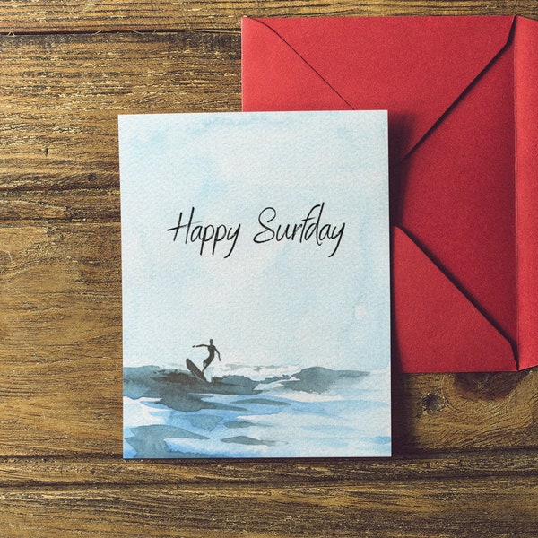 Surfing Birthday Cards - Etsy