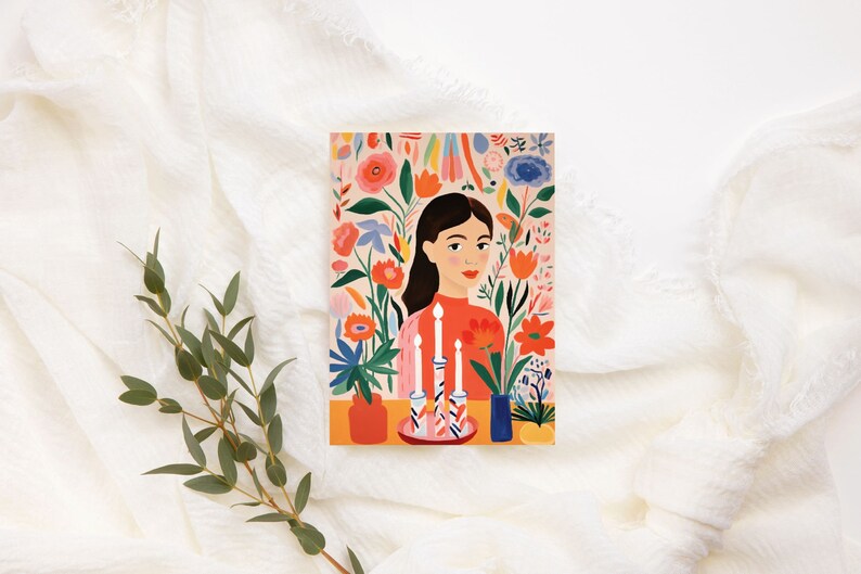 Unique Henri Matisse Style Birthday and Greetings Card - Etsy