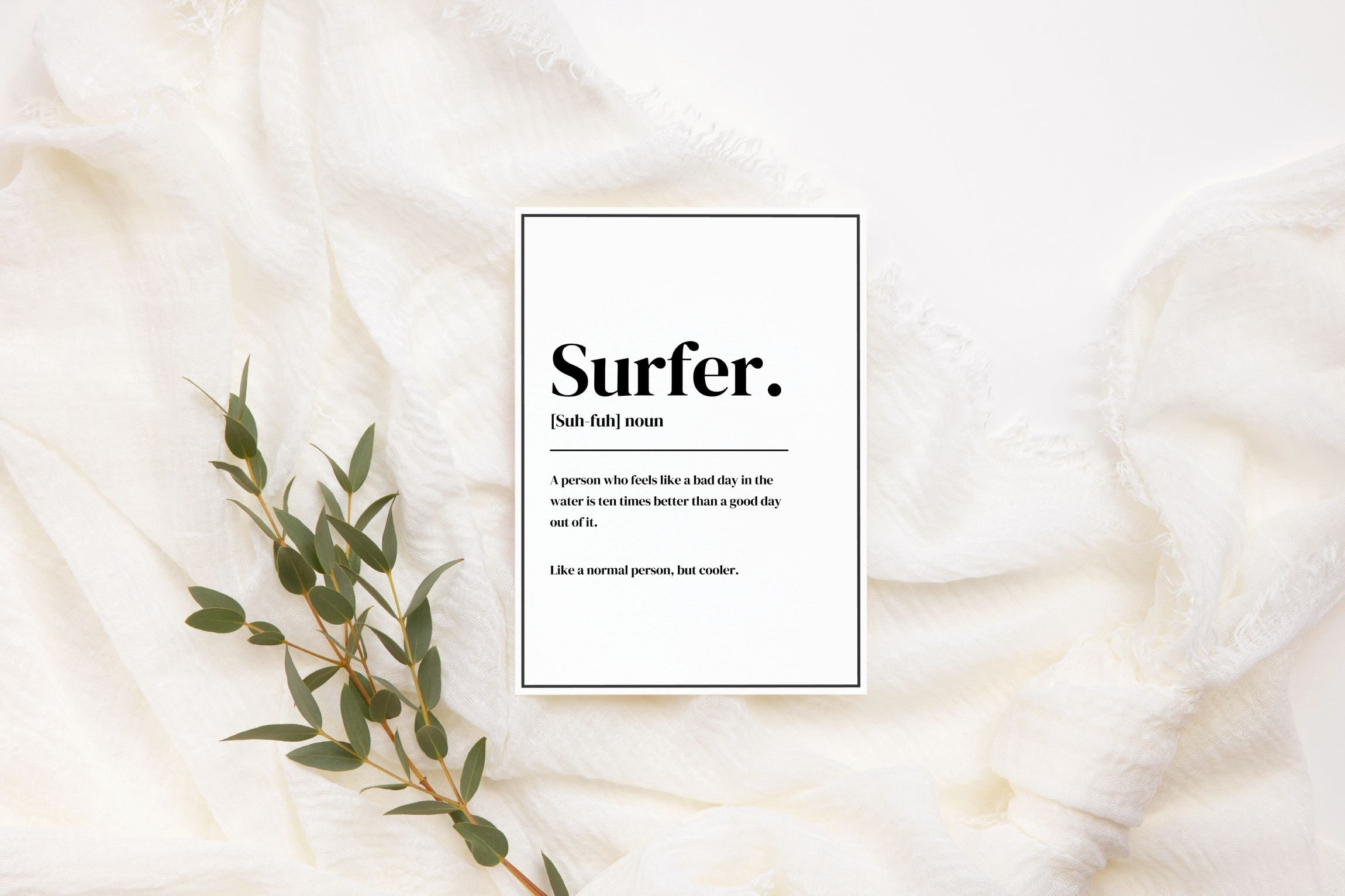 Surfer Definition Greetings and Birthday Card - Etsy