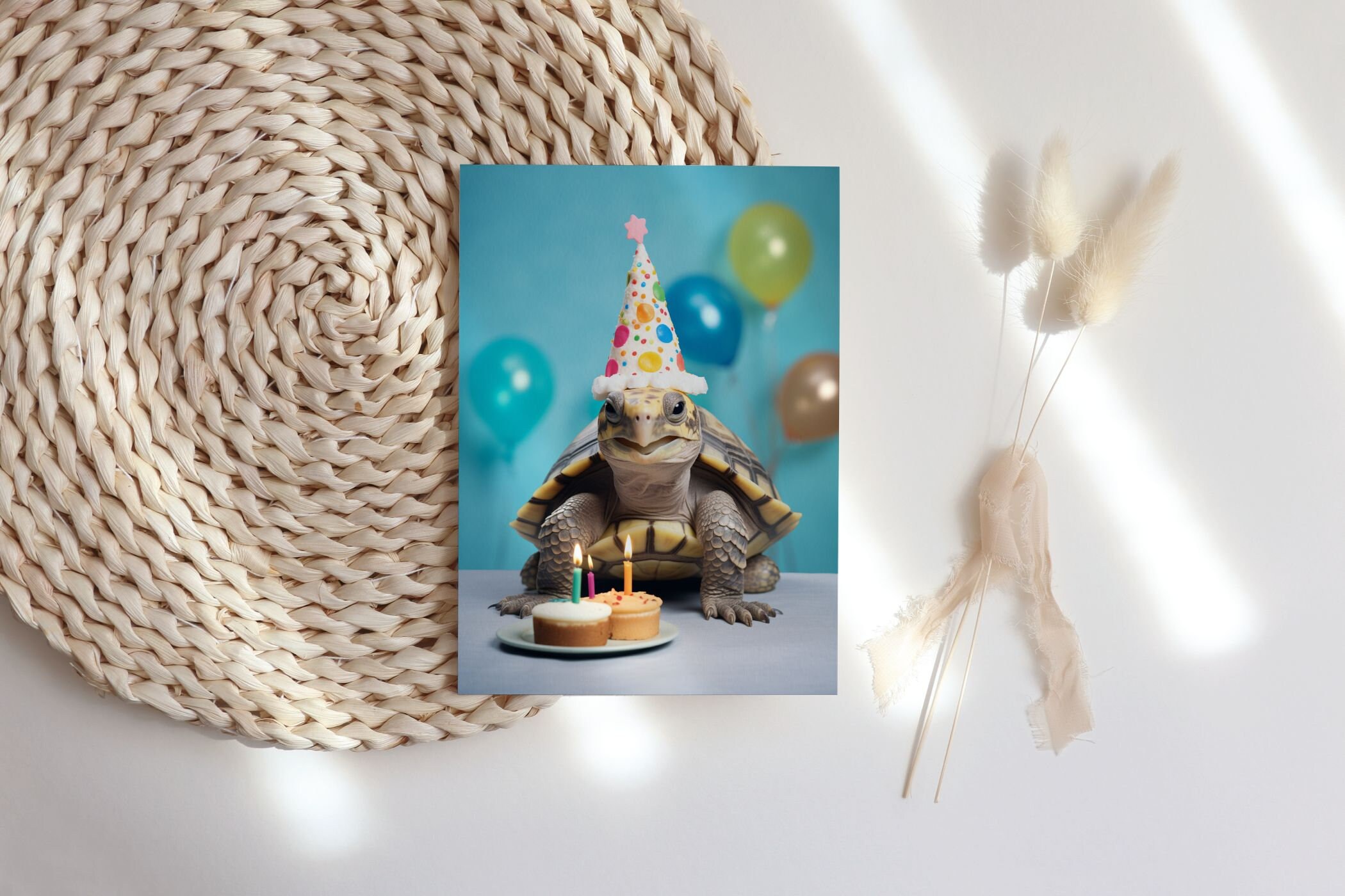 Funny & Cute Turtle Birthday and Greetings Card - Etsy
