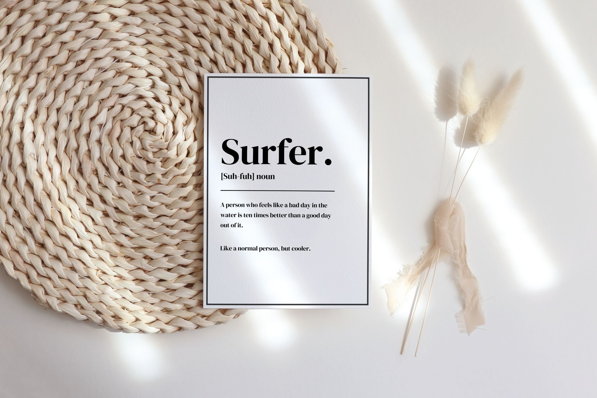 Surfer Definition Greetings and Birthday Card - Etsy