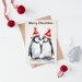Cute Penguin Christmas Card - Etsy