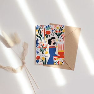 Henri Matisse Style Greetings and Birthday Card - Etsy