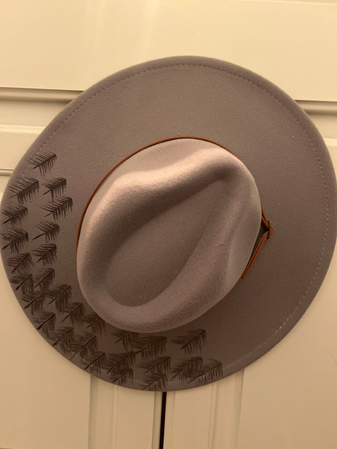 Grey Felt Tree Hat - Etsy