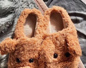 Puppy Dog Slippers for Kids - Etsy
