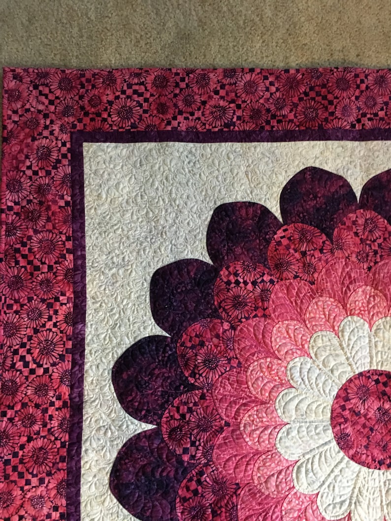 Modern Dahlia Quilt Pattern - Etsy