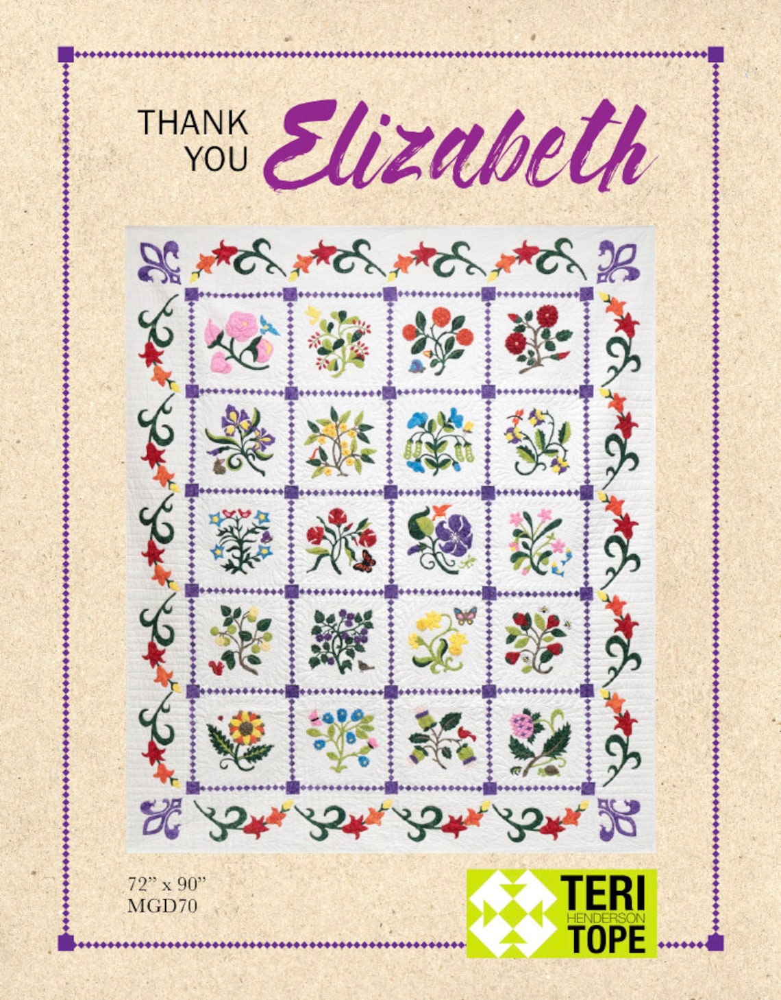 Thank You Elizabeth Quilt Pattern - Etsy