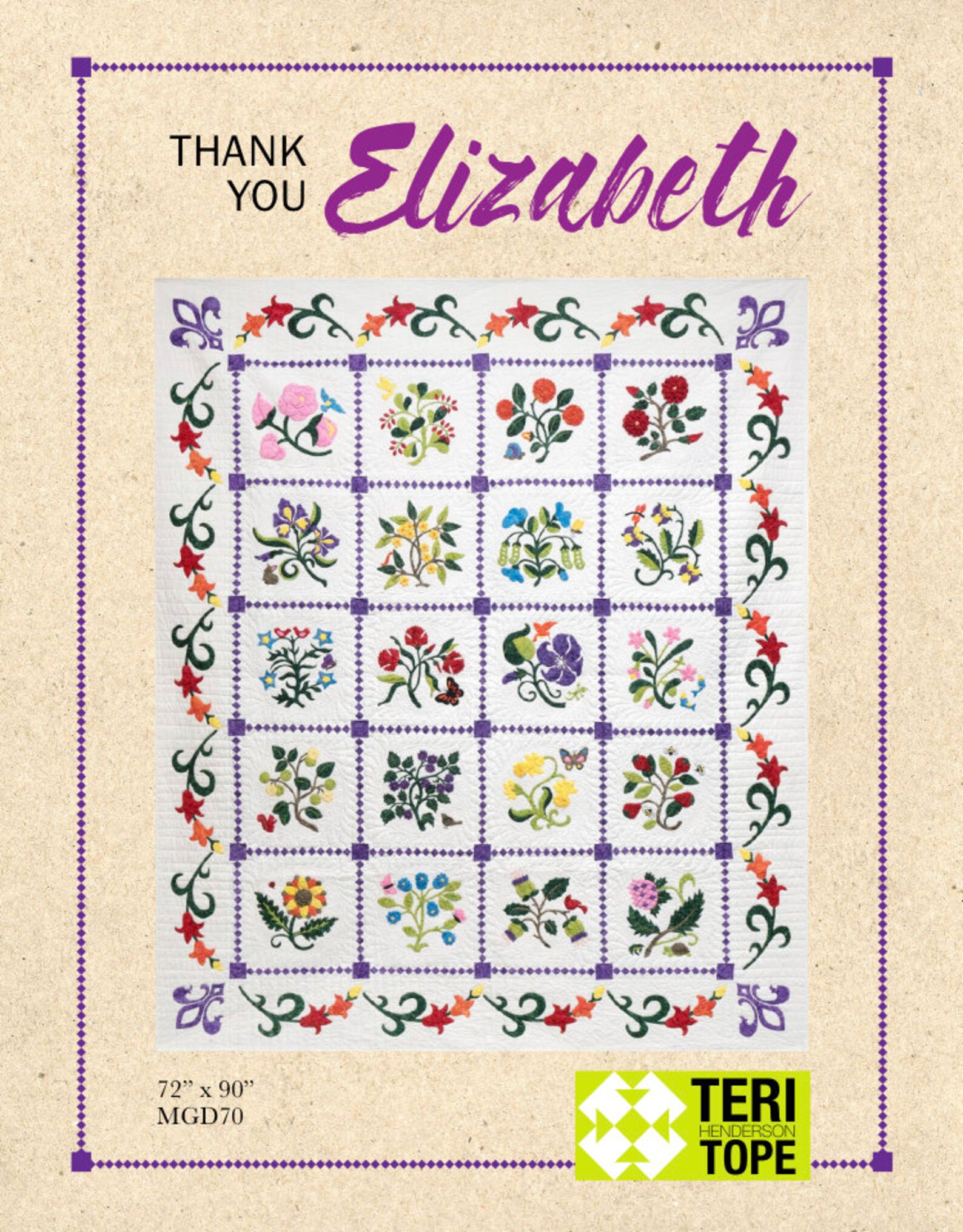 Thank You Elizabeth Quilt Pattern - Etsy