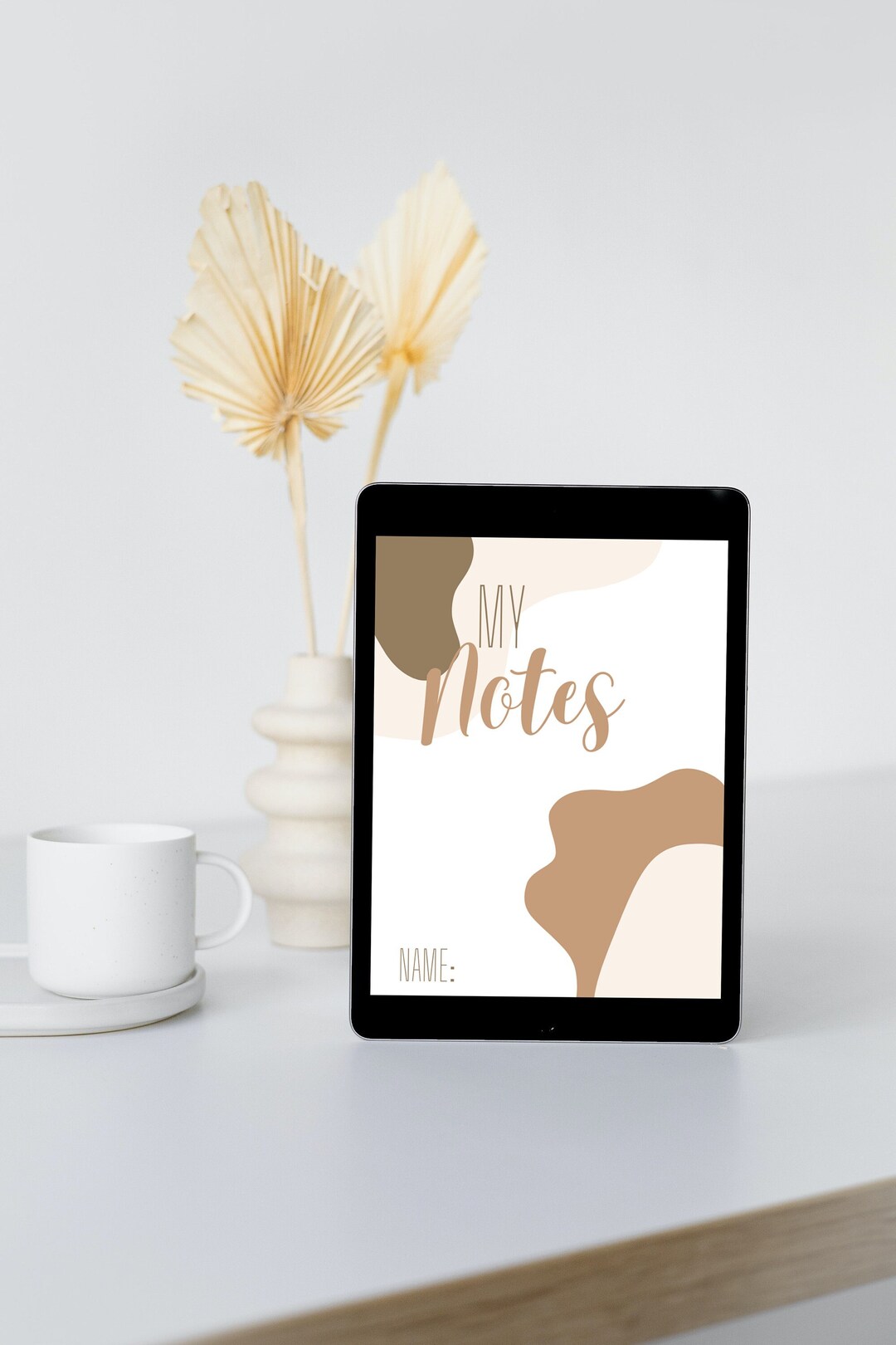 Aesthetic Note Page Templates - Downloadable - Beige Color Scheme - Etsy