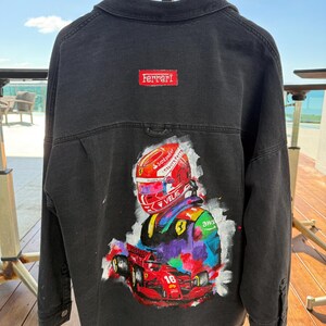 Custom Hand Painted Formula 1 (F1) Jacket Made to Order - Etsy
