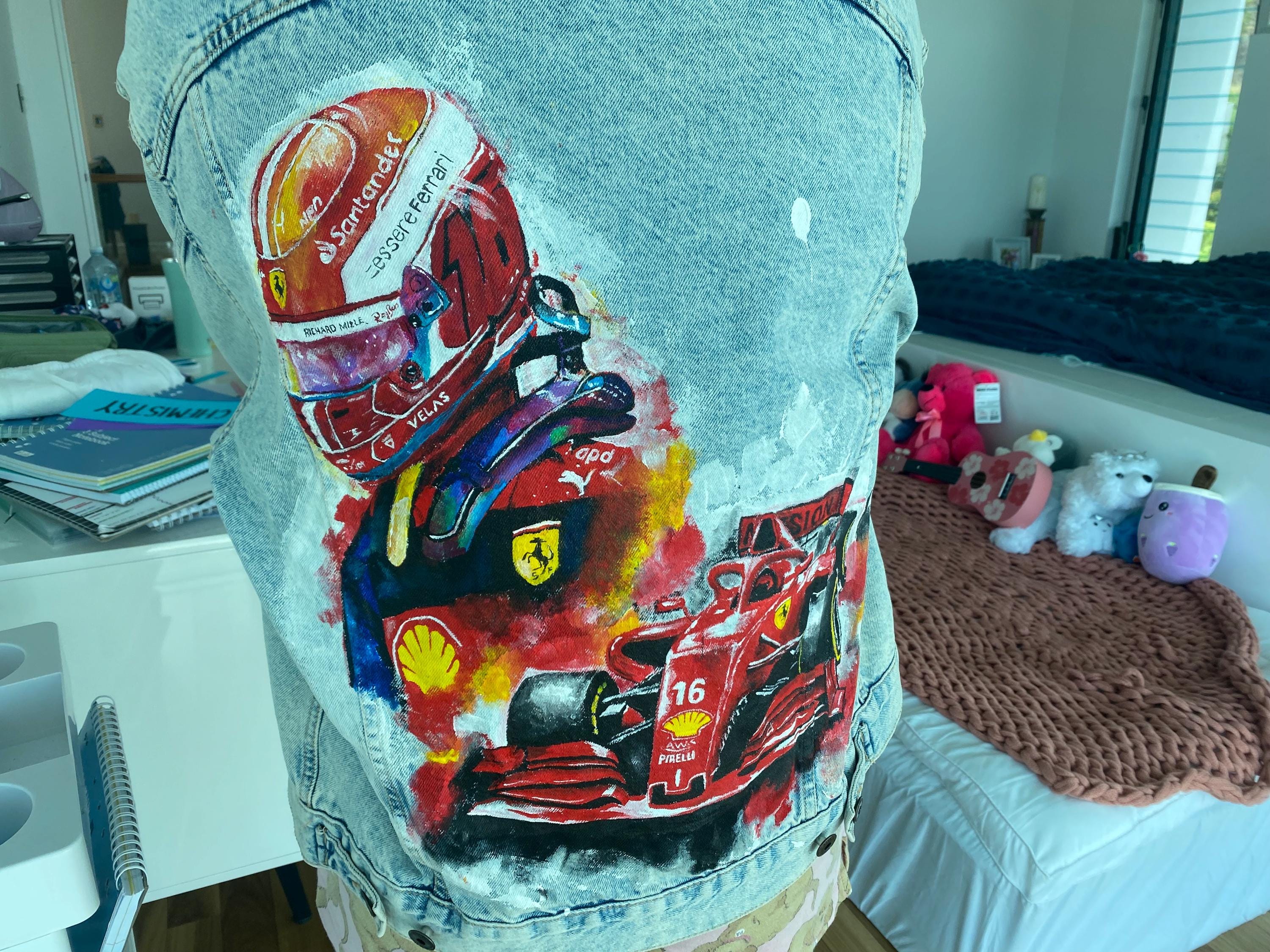 Custom Hand Painted Formula 1 (F1) Jacket Made to Order - Etsy