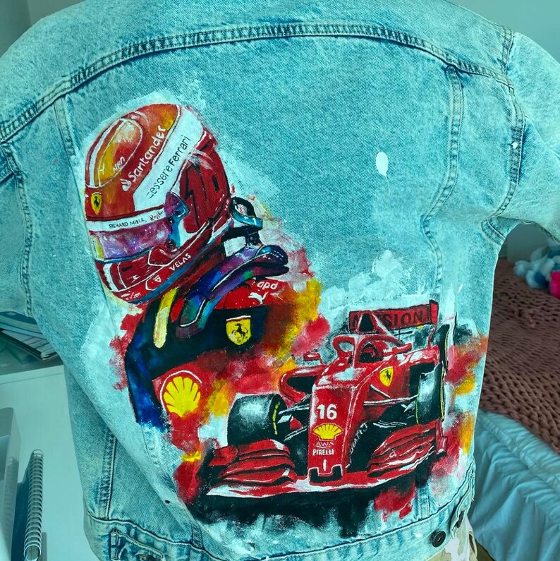 Custom Hand Painted Formula 1 (F1) Jacket Made to Order - Etsy
