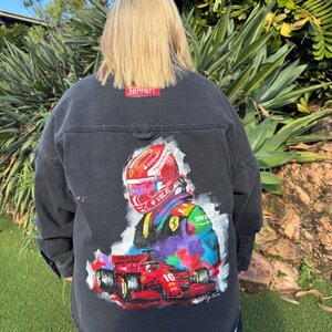 Custom Hand Painted Formula 1 (F1) Jacket Made to Order - Etsy