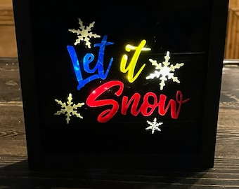Let It Snow Led Sign - Etsy