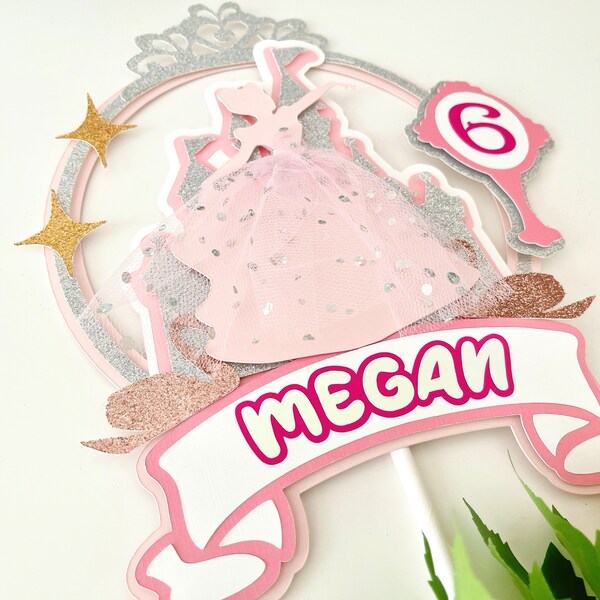 Princess Dress Cake Topper - Etsy