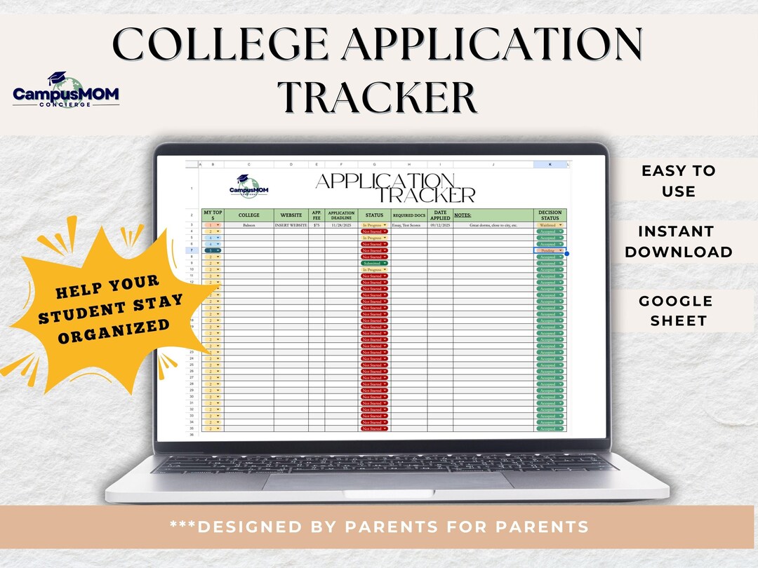 Get Organized and Stress-free With Our Digital College Application ...