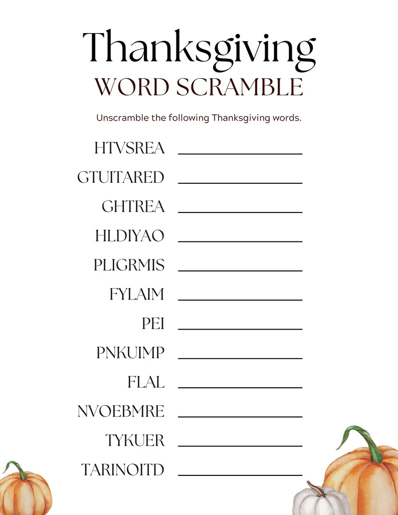 Thanksgiving Coloring Pages and Games. Digital Printable! Instant ...