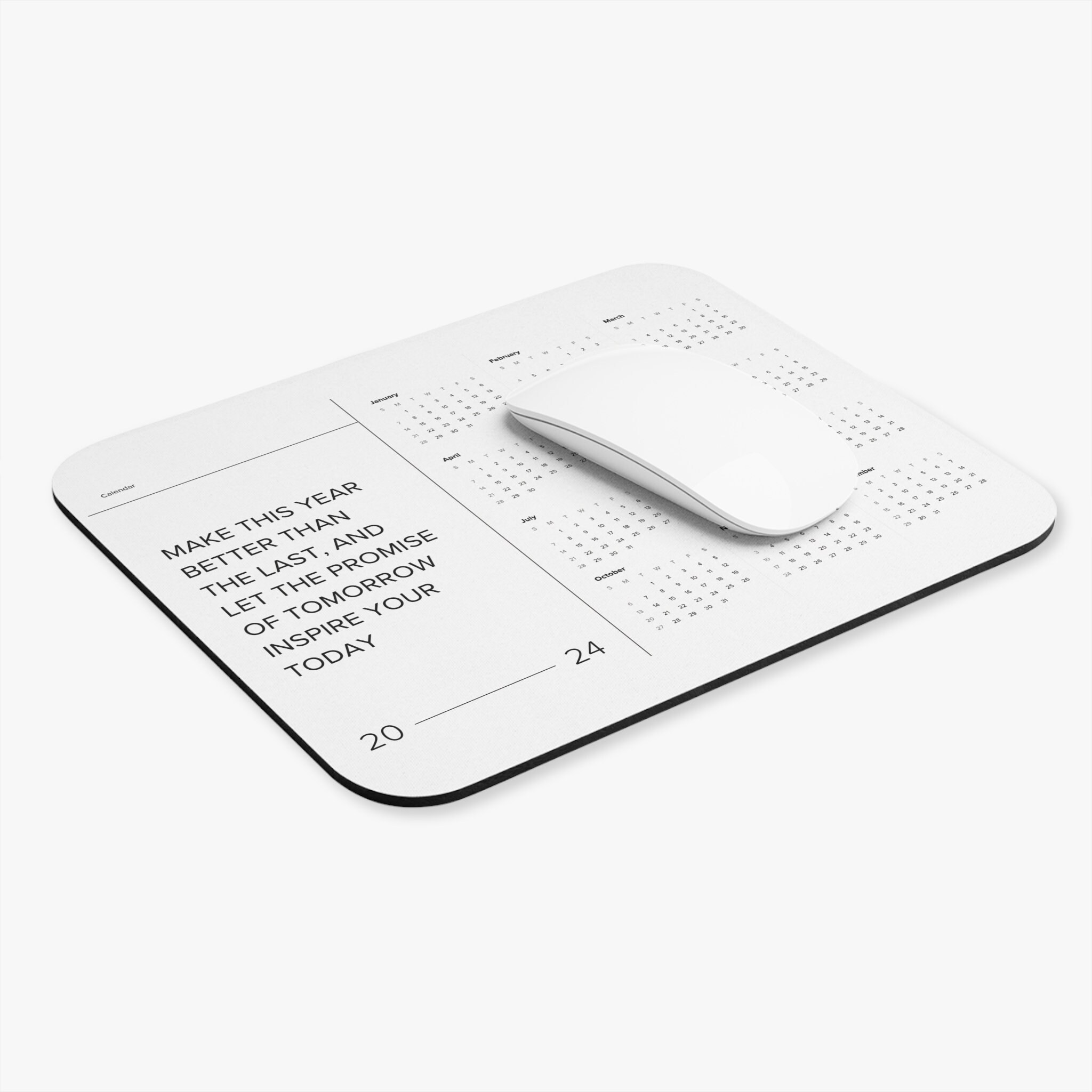 2024 Calendar Mouse Pad Motivation - Etsy