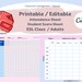 Printable PDF and Canva Editable Attendance / Student Score Sheet ...