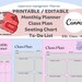 Minimalistic Printable PDF / Editable Monthly Planner / Lesson Plan ...