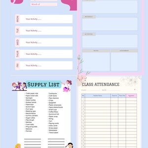 Ultimate Teacher Planner - K-12 / Preschool / ESL Teacher / - Etsy