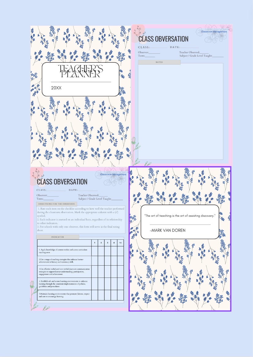 Ultimate Teacher Planner - K-12 / Preschool / ESL Teacher / - Etsy