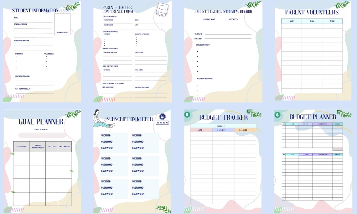 Timeless Teacher Planner Bundle - 80 Pages - 2025–2026 | Printable ...