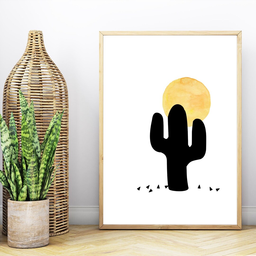 Printable Cactus Art, Cactus Wall Art for Home Decor - Etsy