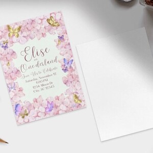 One-derland Floral Birthday Party Invitation - Etsy
