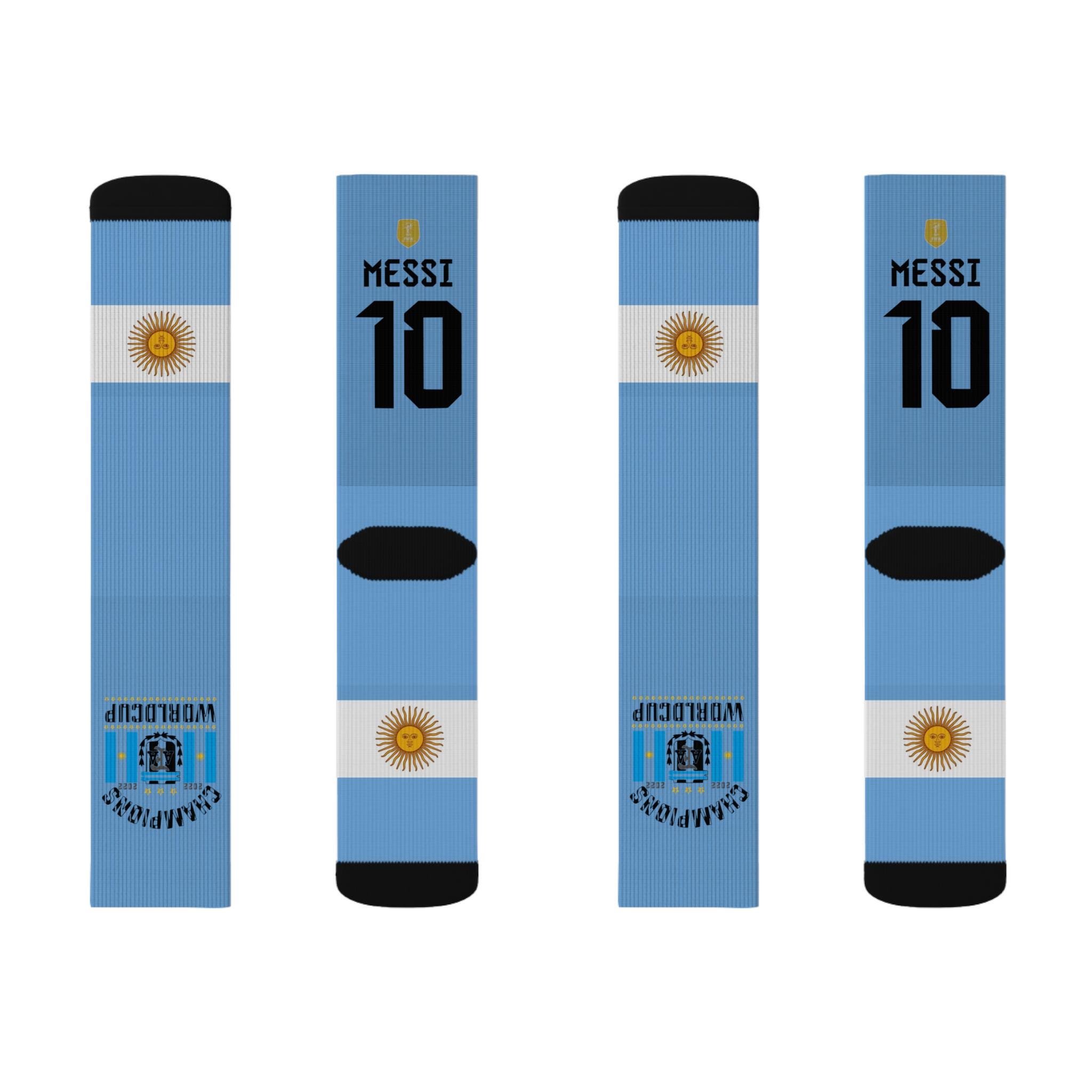 Lionel Messi World Cup Sublimation Socks, Soccer Fan Gift, Sports Team ...