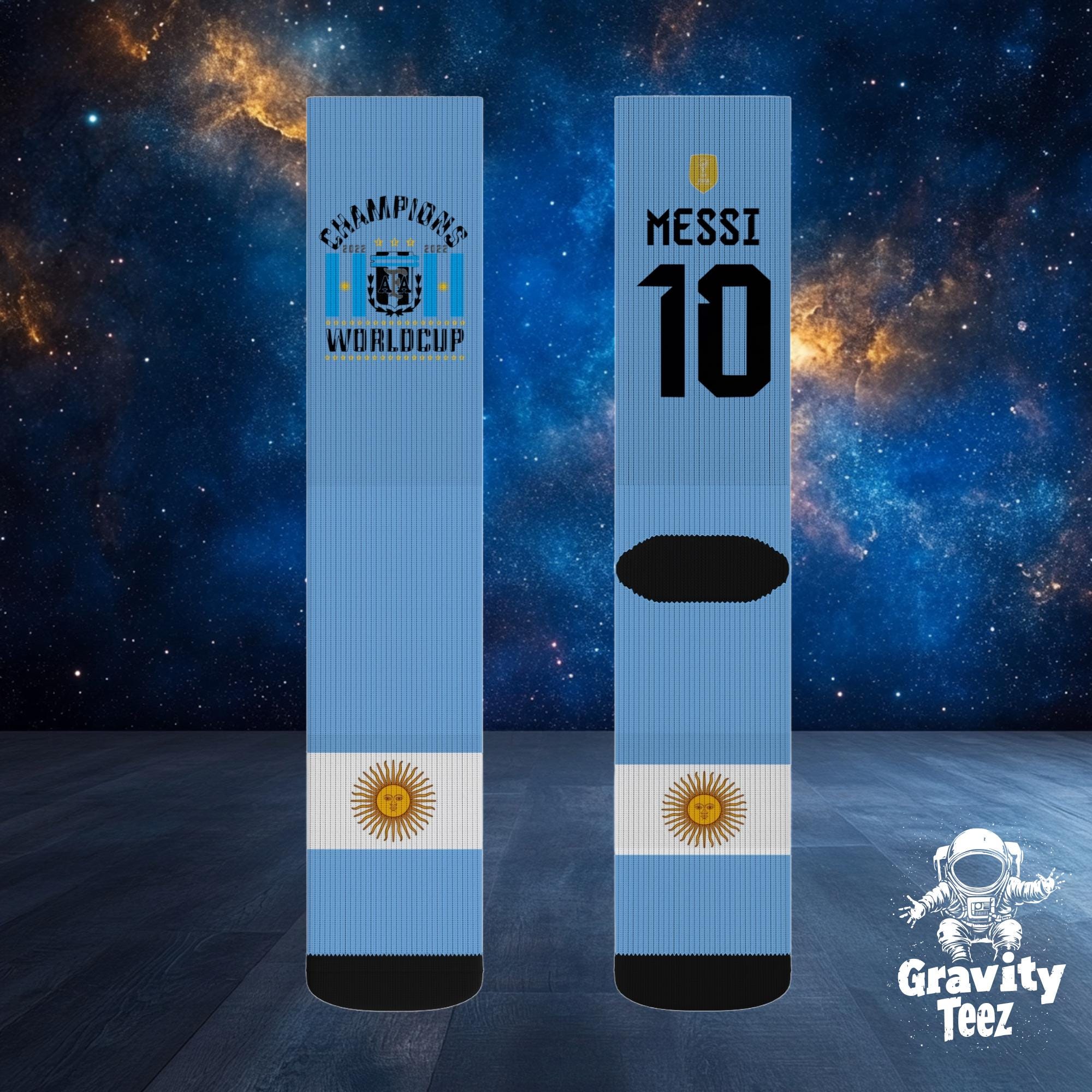 Lionel Messi World Cup Sublimation Socks, Soccer Fan Gift, Sports Team ...