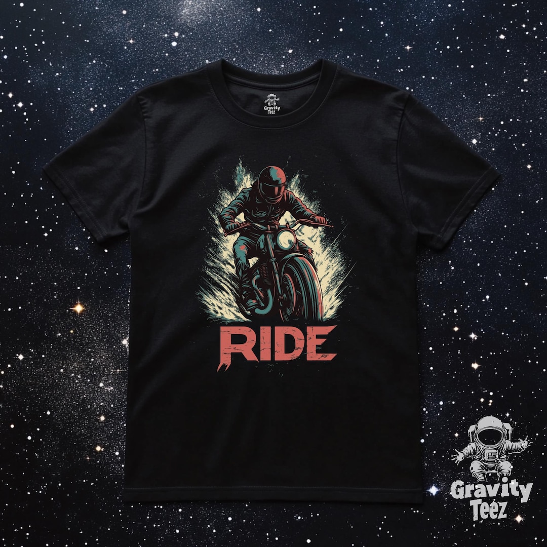 RIDE Motorcycle Ride T-shirt, Biker Gift, Motorcycle Lover Shirt, Moto ...